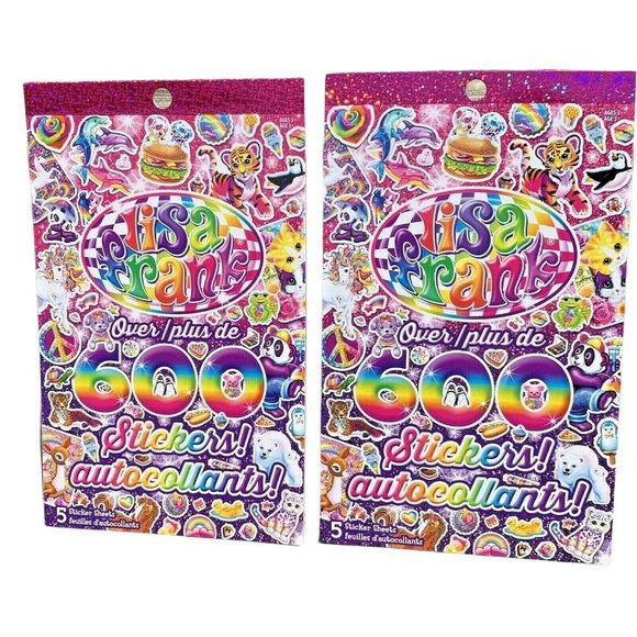 Lisa Frank | Toys | Lisa Frank Sticker Book Pack Lot Of 2 Over 20 Piece ...